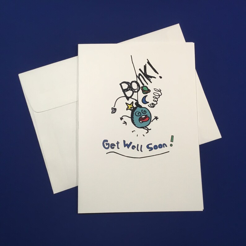 Bonk Get Well Soon Card - Etsy