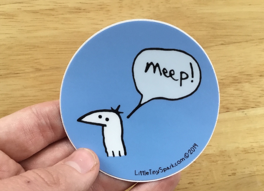 Vinyl Meep! Sticker - Etsy