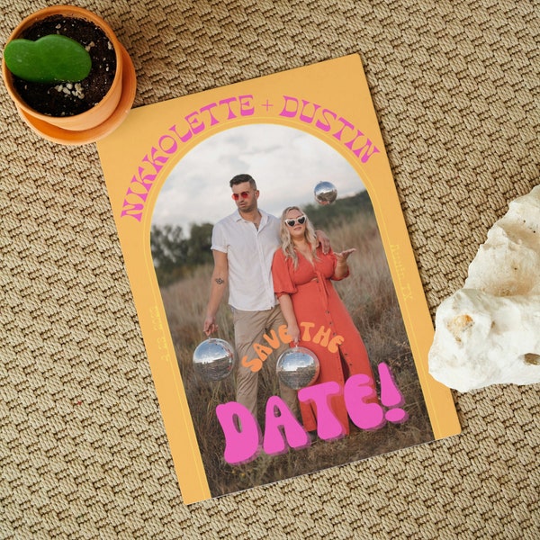 Retro Save the Date - Etsy