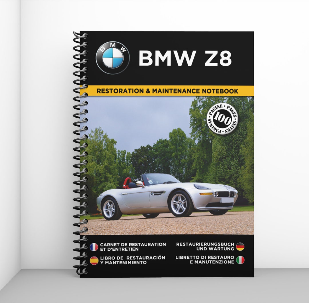 BMW Z8 Restoration and Maintenance Notebook Free Worldwide - Etsy