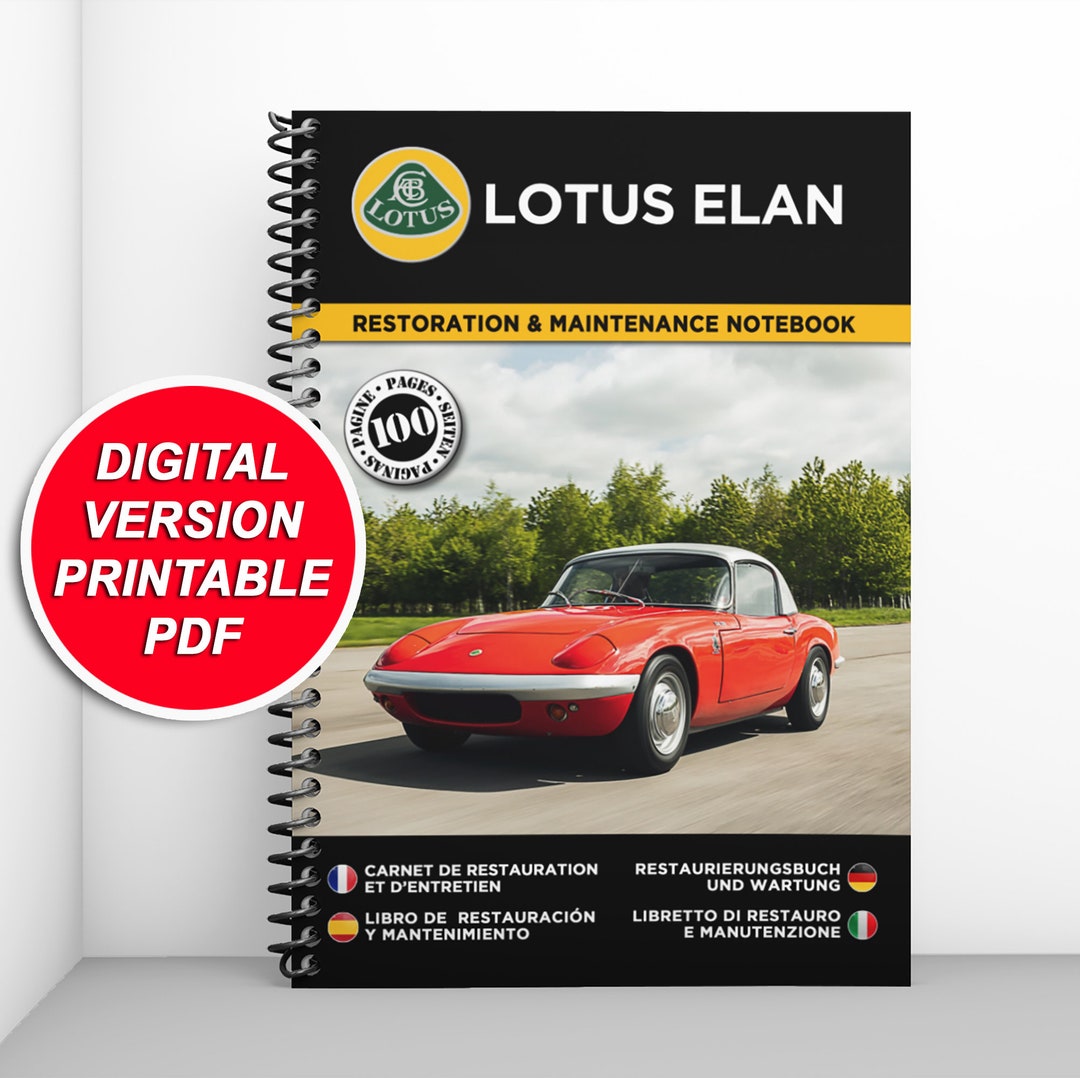 LOTUS ELAN Restoration and Maintenance Booklet - Etsy