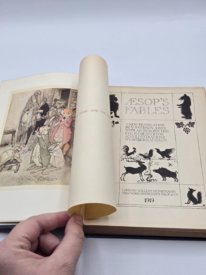 AESOP'S FABLES Illustrated by Arthur Rackham - Etsy