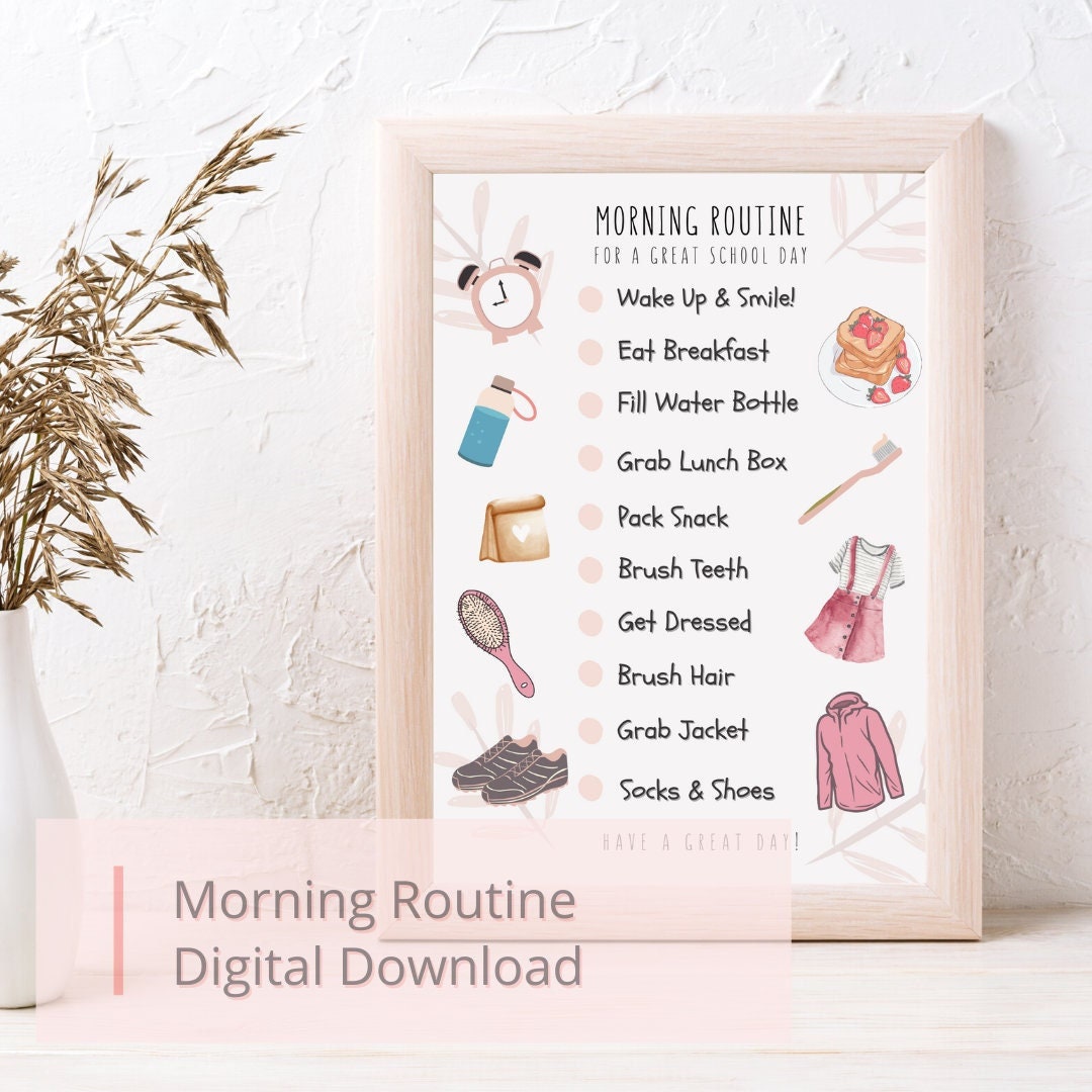 Morning Routine Digital Download - Etsy