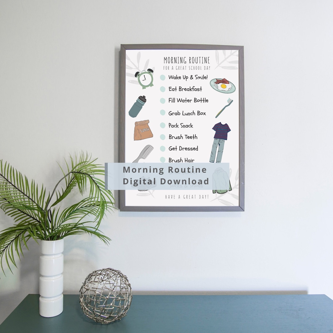 Morning Routine Digital Download - Etsy
