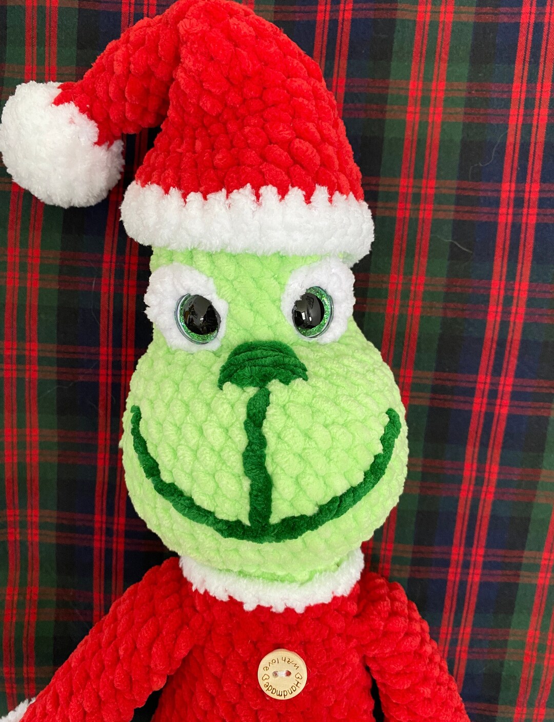 The Grinch Doll Grinch Plush Doll Handmade Crochet Amigurumi Plush Toy ...