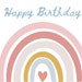 Boho Rainbow Birthday, Boho Birthday Card, Happy Birthday, Digital ...