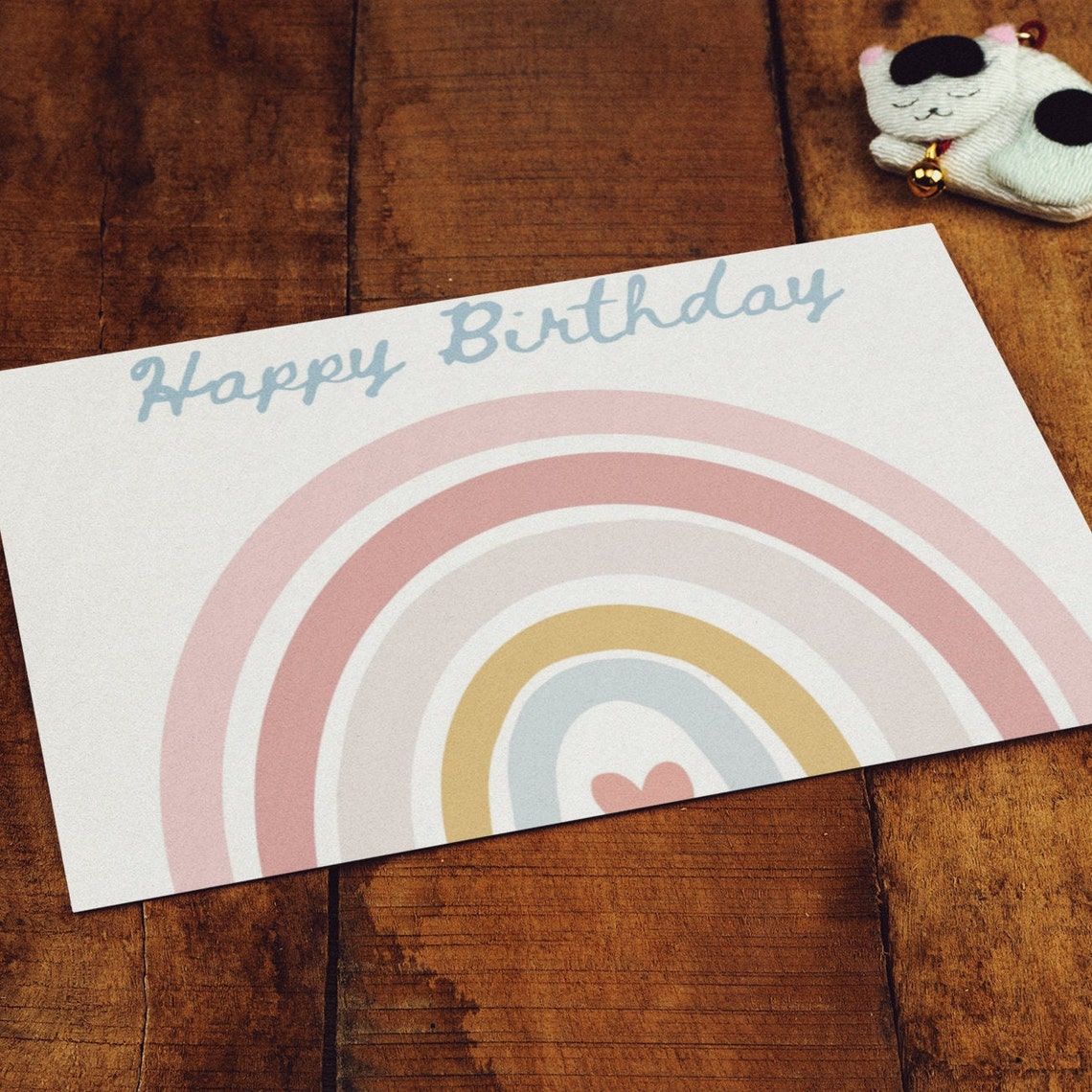 Boho Rainbow Birthday, Boho Birthday Card, Happy Birthday, Digital ...
