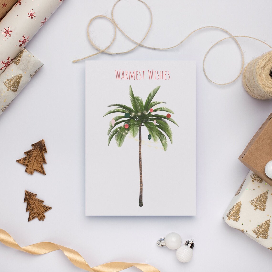 Tropical Christmas Cards, Personalized Christmas Cards, Palm Tree ...