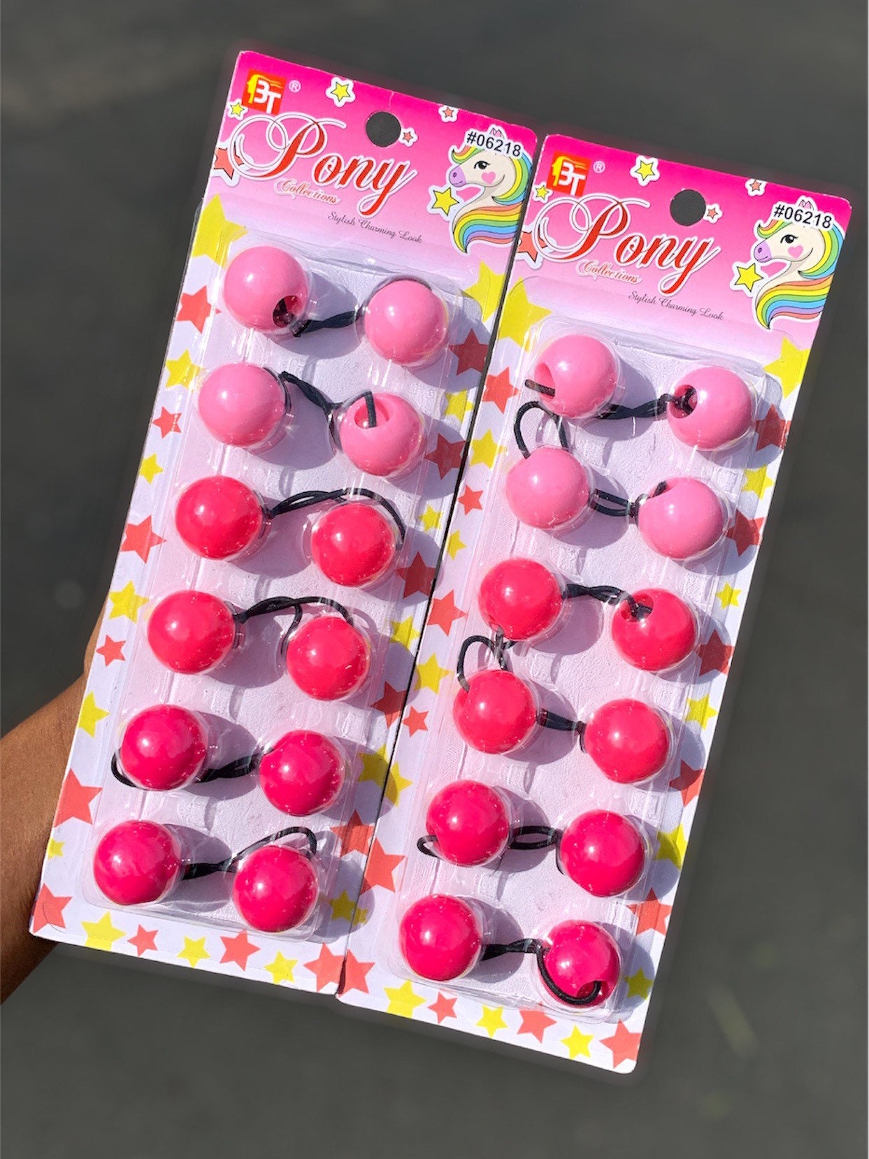 25MM Knocker Balls Hair Bobbles Jumbo Bobbles Double Sided Bead Hair ...