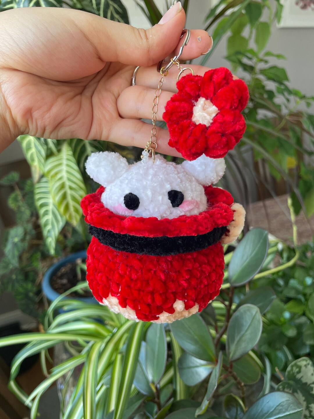 Genshin Impact Jumpy Dumpy Crochet Bag Charm Coquette Crochet Gift ...