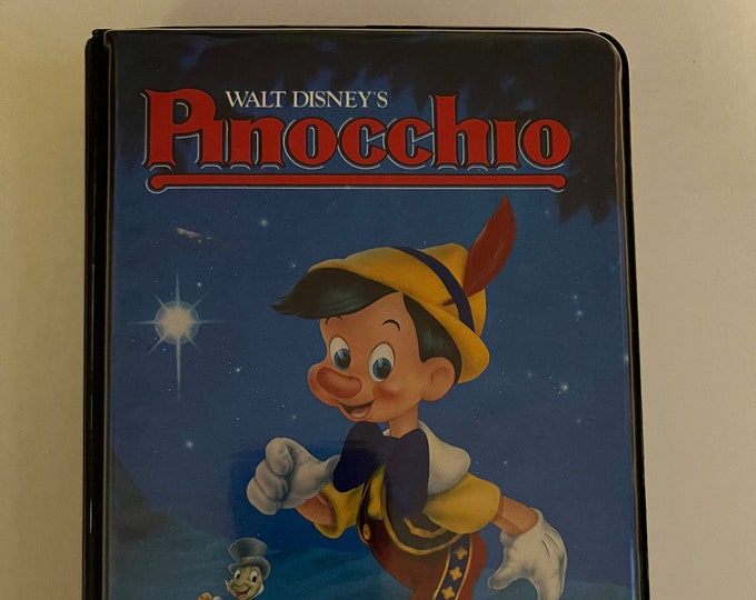 Pinocchio Walt Disney Black Diamond VHS 1985 Black Clamshell RARE - Etsy