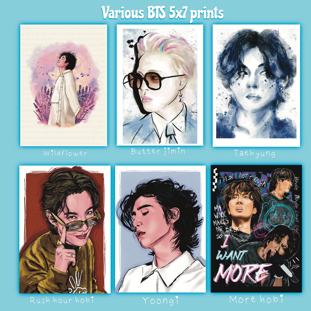 Various BTS 5x7 Matte Art Prints - Etsy