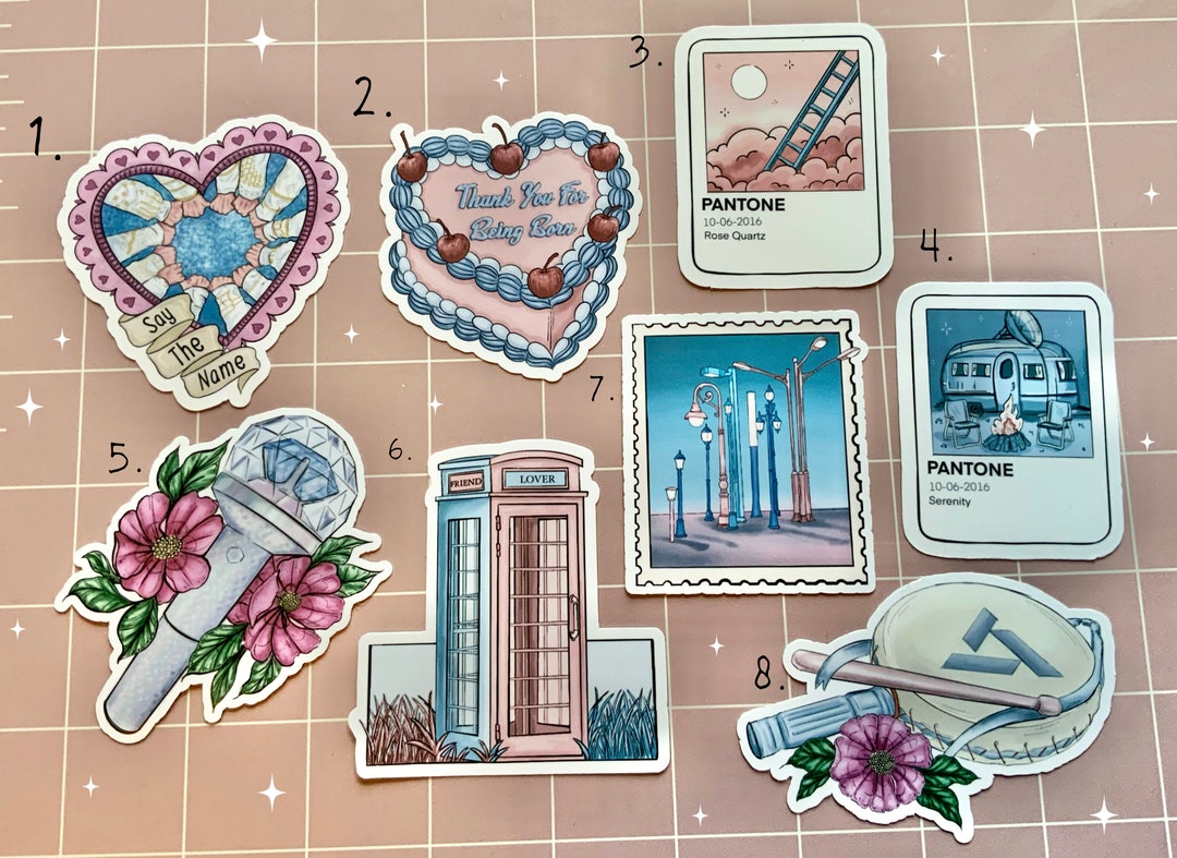 Seventeen Various Vinyl Stickers - Etsy