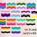 Crochet Pride Pattern Lgbtq Queer Lesbian Bisexual Flag Wall - Etsy