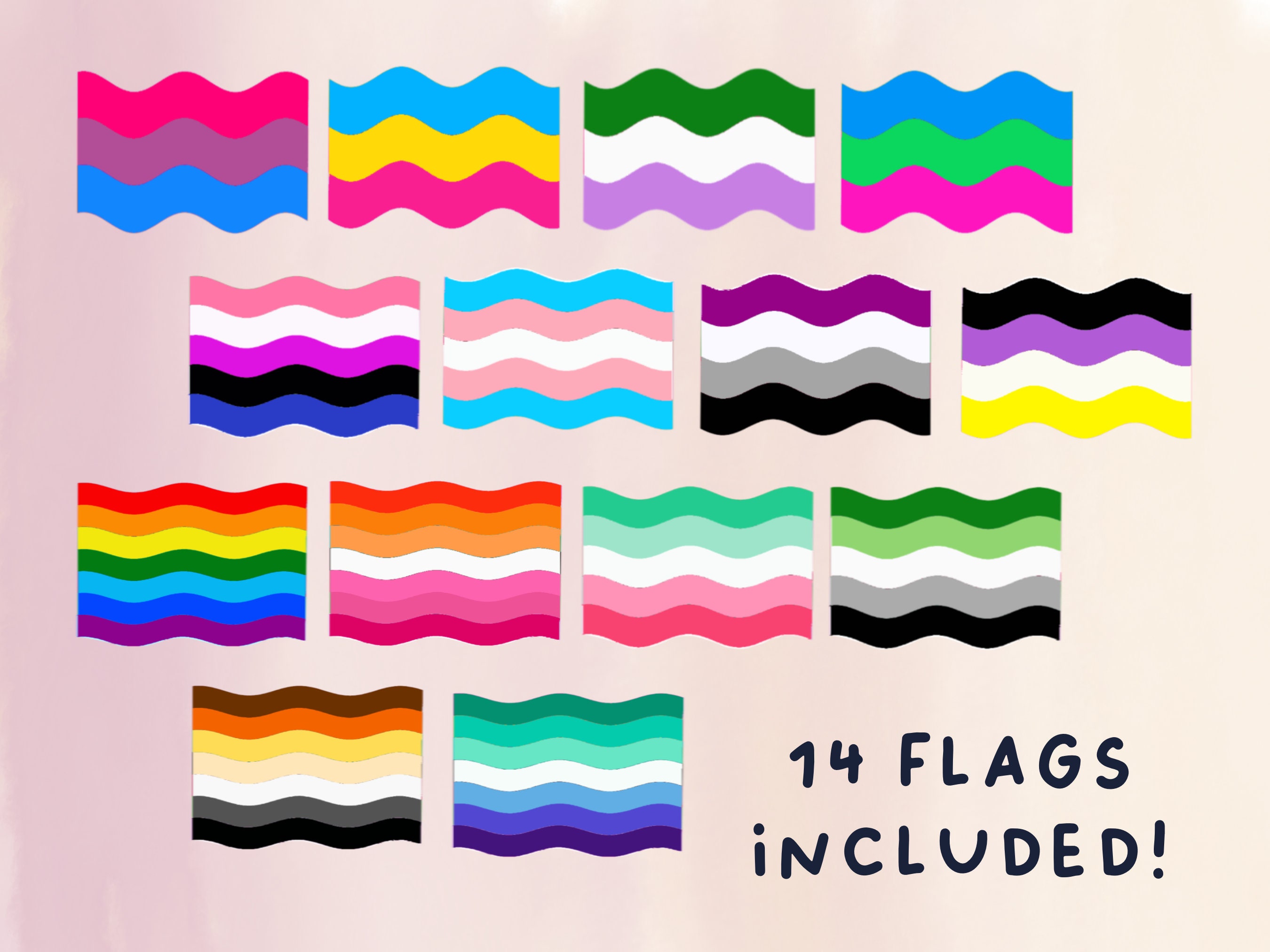 Crochet Pride Pattern Lgbtq Queer Lesbian Bisexual Flag Wall - Etsy ...