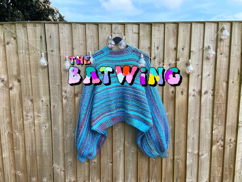 THE BATWING Made to Measure Crochet Pattern Batwing Sleeves for ...