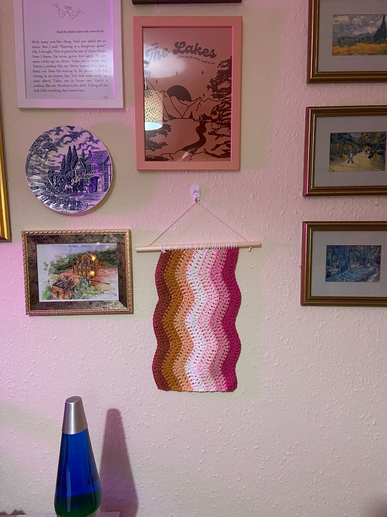 Crochet Pride Pattern Lgbtq Queer Lesbian Bisexual Flag Wall - Etsy