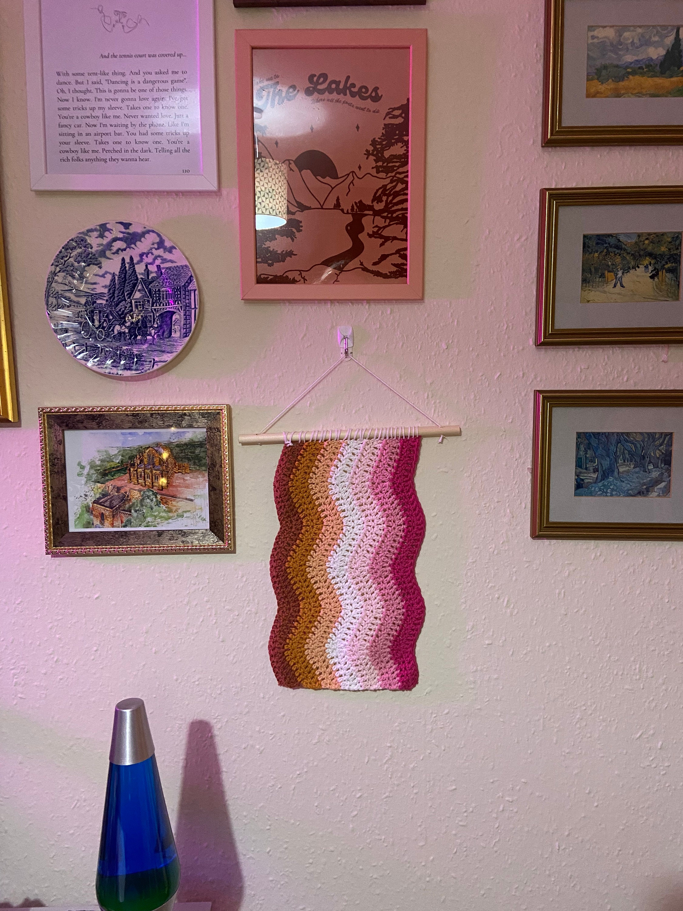 Crochet Pride Pattern Lgbtq Queer Lesbian Bisexual Flag Wall - Etsy