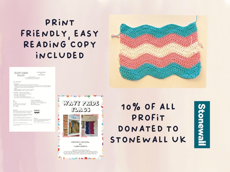 Crochet Pride Pattern Lgbtq Queer Lesbian Bisexual Flag Wall - Etsy