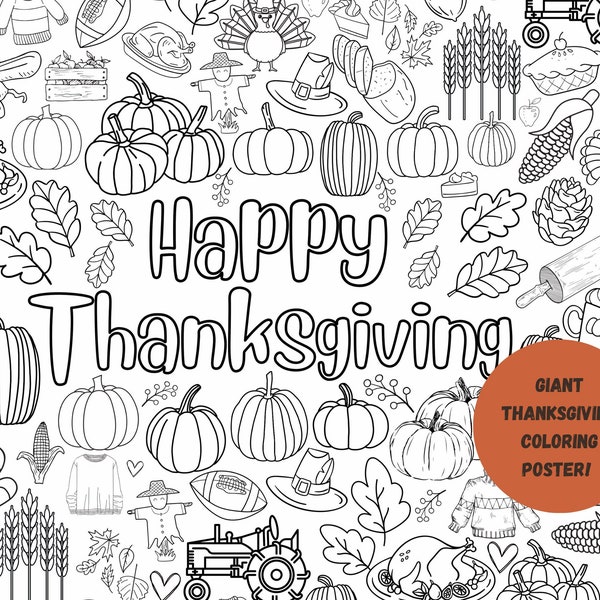 Thanksgiving Poster - Etsy