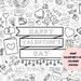 Giant Valentine’s Day Coloring Poster Activity and Decor /digital ...