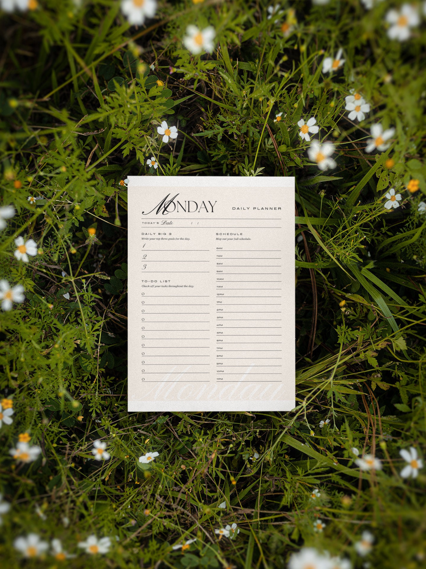 Weekly Printable Planner Individual Daily/weekly Planner - Etsy