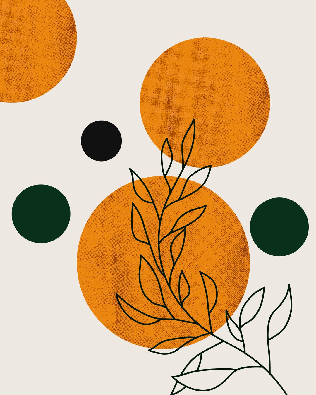 Yellow Abstract Printable Wall Art, Minimalist Digital Artwork, Yellow ...