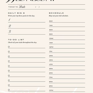 Weekly Printable Planner Individual Daily/weekly Planner - Etsy