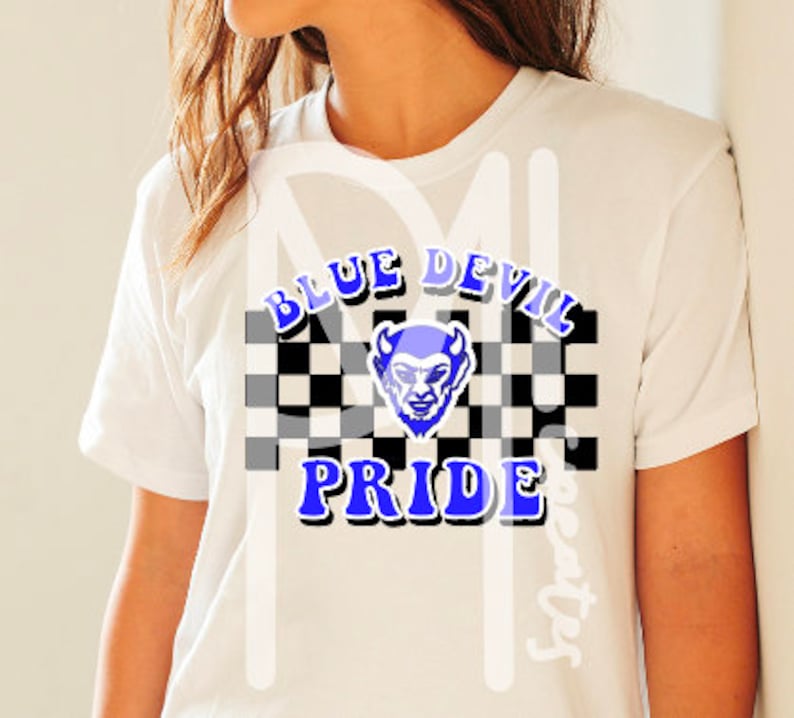 Blue Devils Mascot Svg, Blue Devil Pride Shirt, Devils Svg, Blue Devils ...