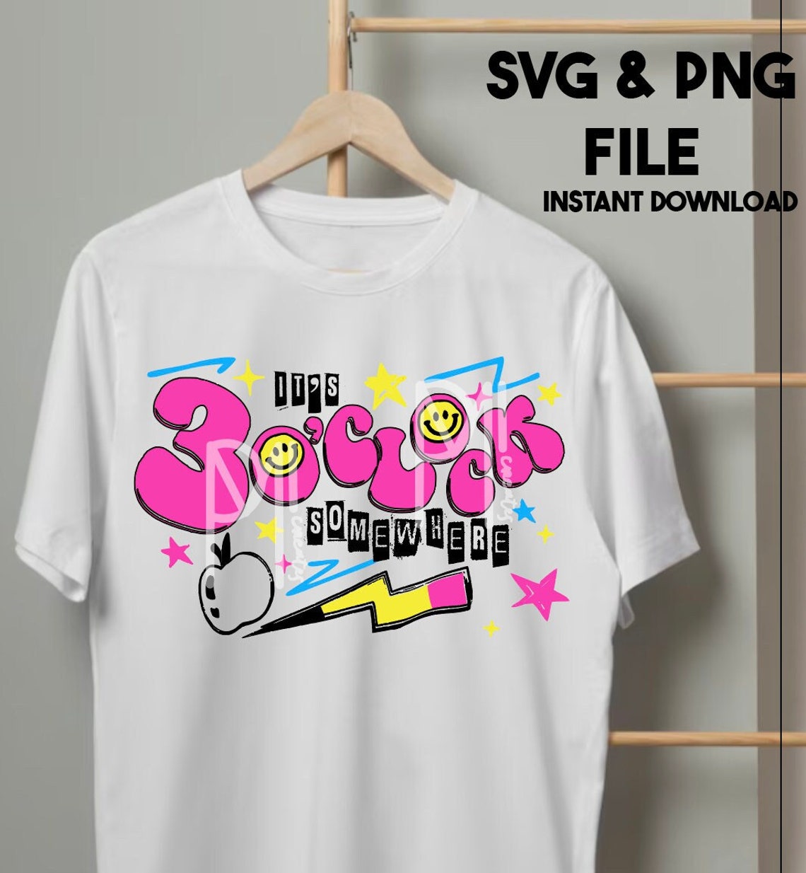It's 3' O'clock Somewhere Teacher Shirt, SVG, Digital Download, Teacher ...
