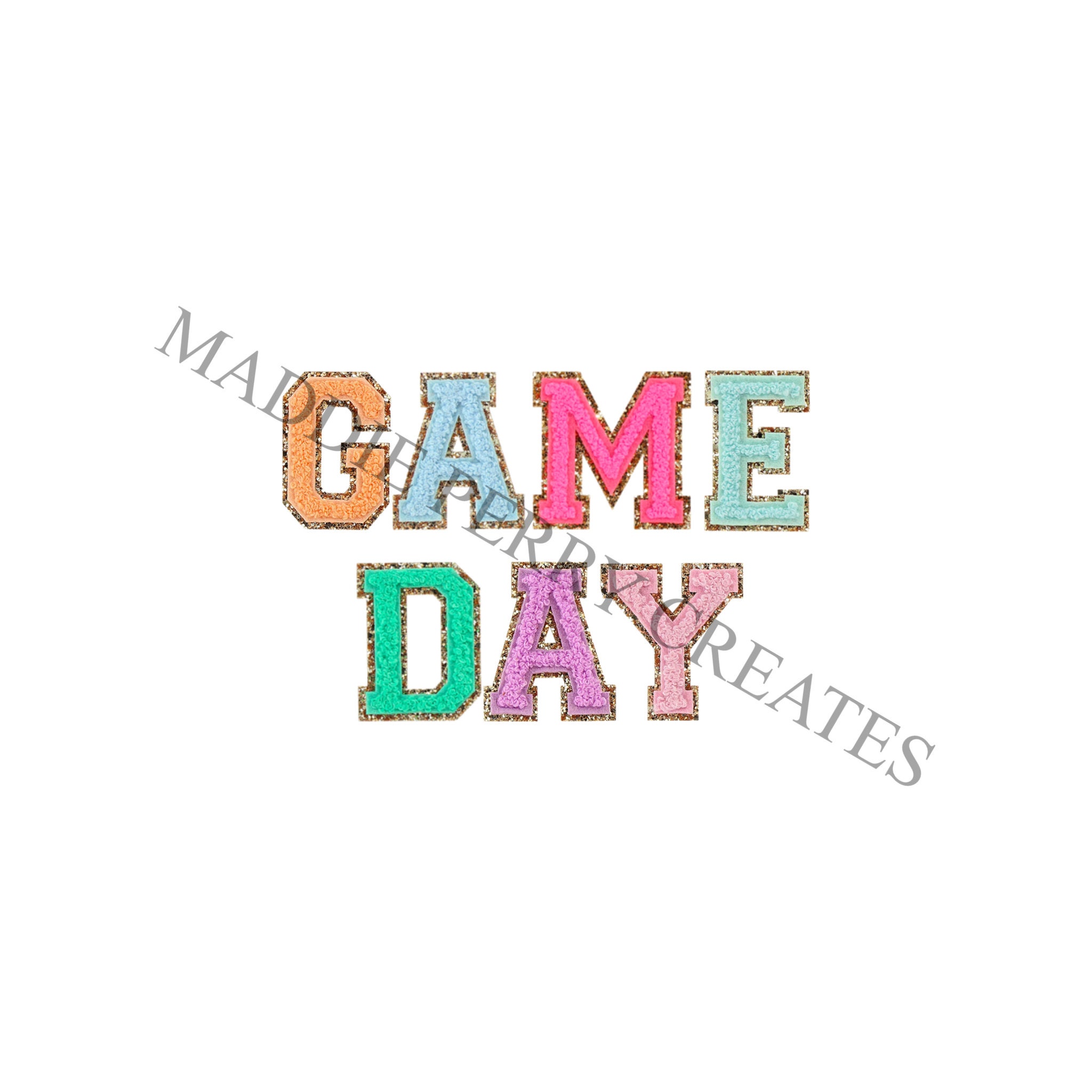 Game Day Trendy Patch Design/ Stoney Clover Patch Design/ Game Day ...