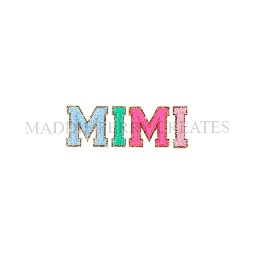 Mimi Letter Patch Stoney Clover Patch Font Digital Downloads Designs ...