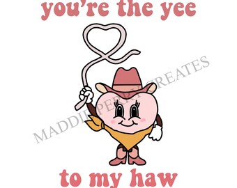 Yee Haw Valentines Png - Etsy