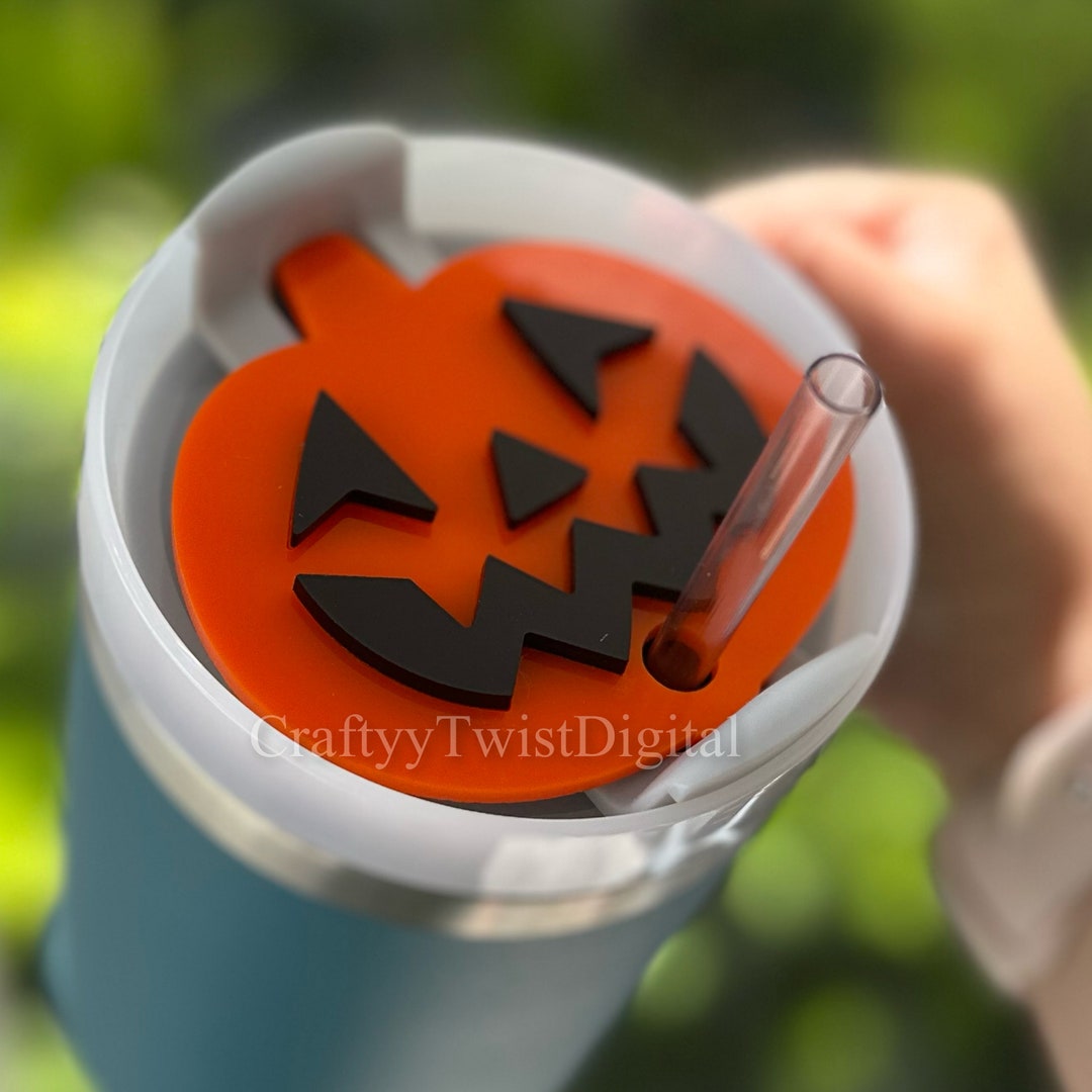 Jack-o-lantern H20 Tumbler Topper Laser File, H2.0 Topper, Tumbler ...