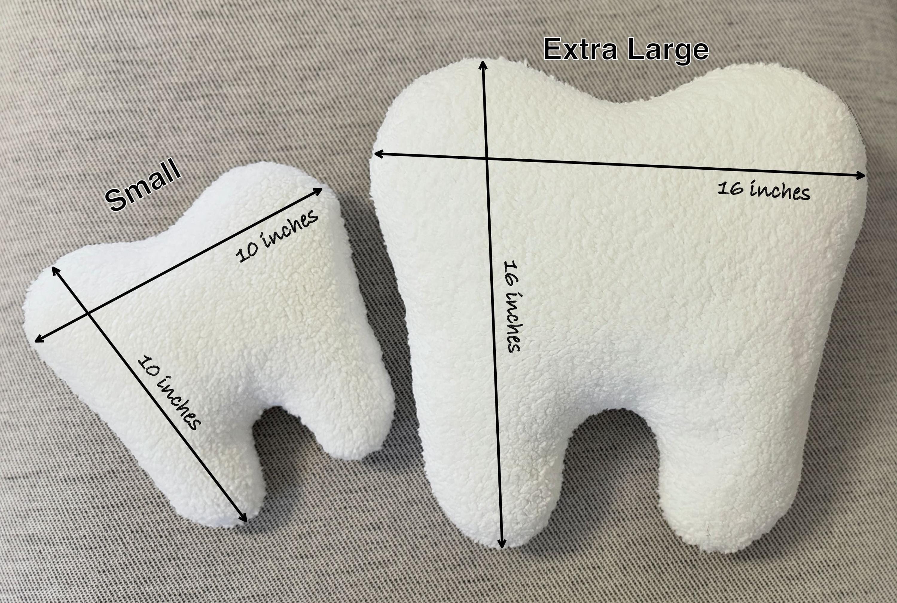 Sherpa Tooth Pillow: Plush Dental Decor - Etsy