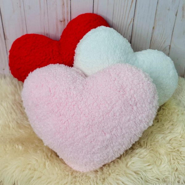 Stuffed Heart Pillow - Etsy