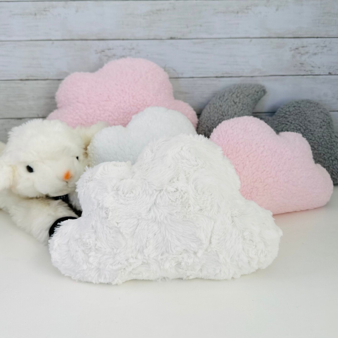 Cloud Pillow, Faux Fur Cloud, Stuffed Cloud, Cloud Cushion, Cloud Shape ...