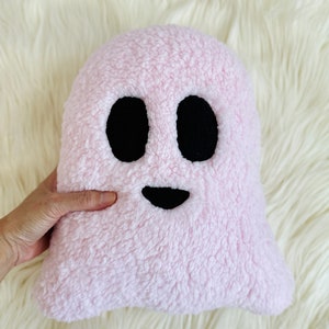 Pink Ghost Pillow, Halloween Pillow, Ghost Plush Pillow, Ghost Cushion ...