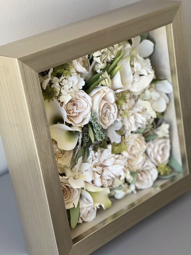 Preserved Flower Garden Design in Shadowbox - Etsy
