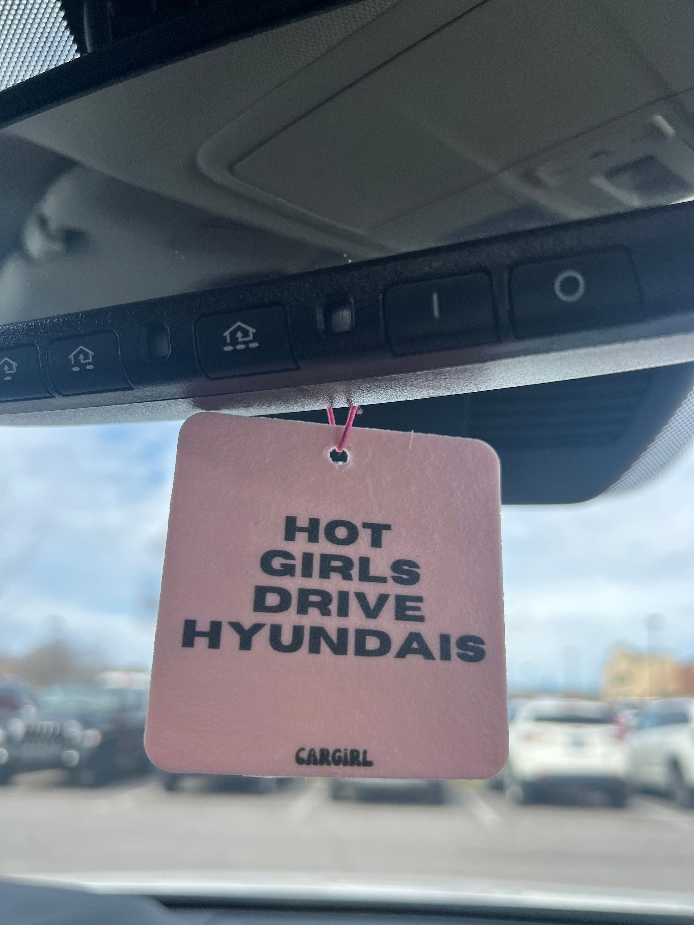 Pink hot Girls Drive Hyundais Vanilla-scented Car Freshener Pink ...