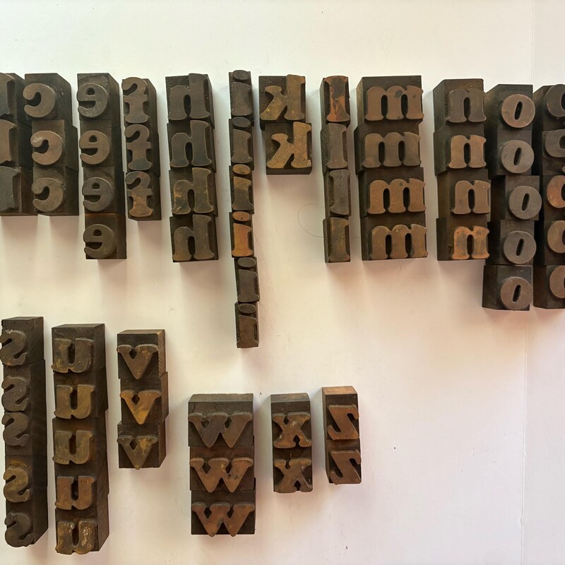 Letterpress Type - Etsy
