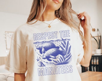 Manatee Shirt Respect the Locals Shirt Coconut Girl Shirt Save the ...