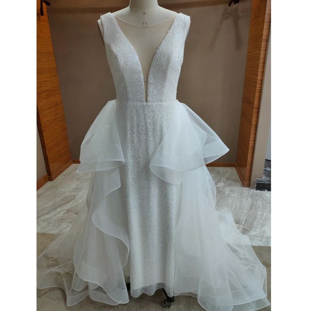 Modest Wedding Dress, Lace Bridal Dress, a Line Wedding Dress, Simple ...