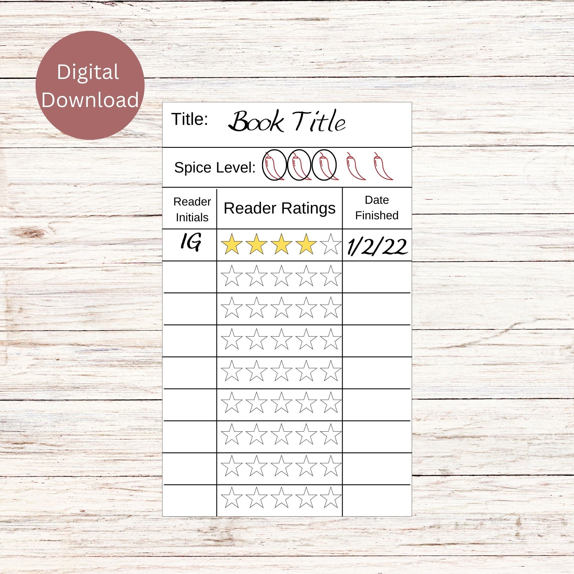 Bookstagrammer Library Cards | Printable Library Cards | Personal ...