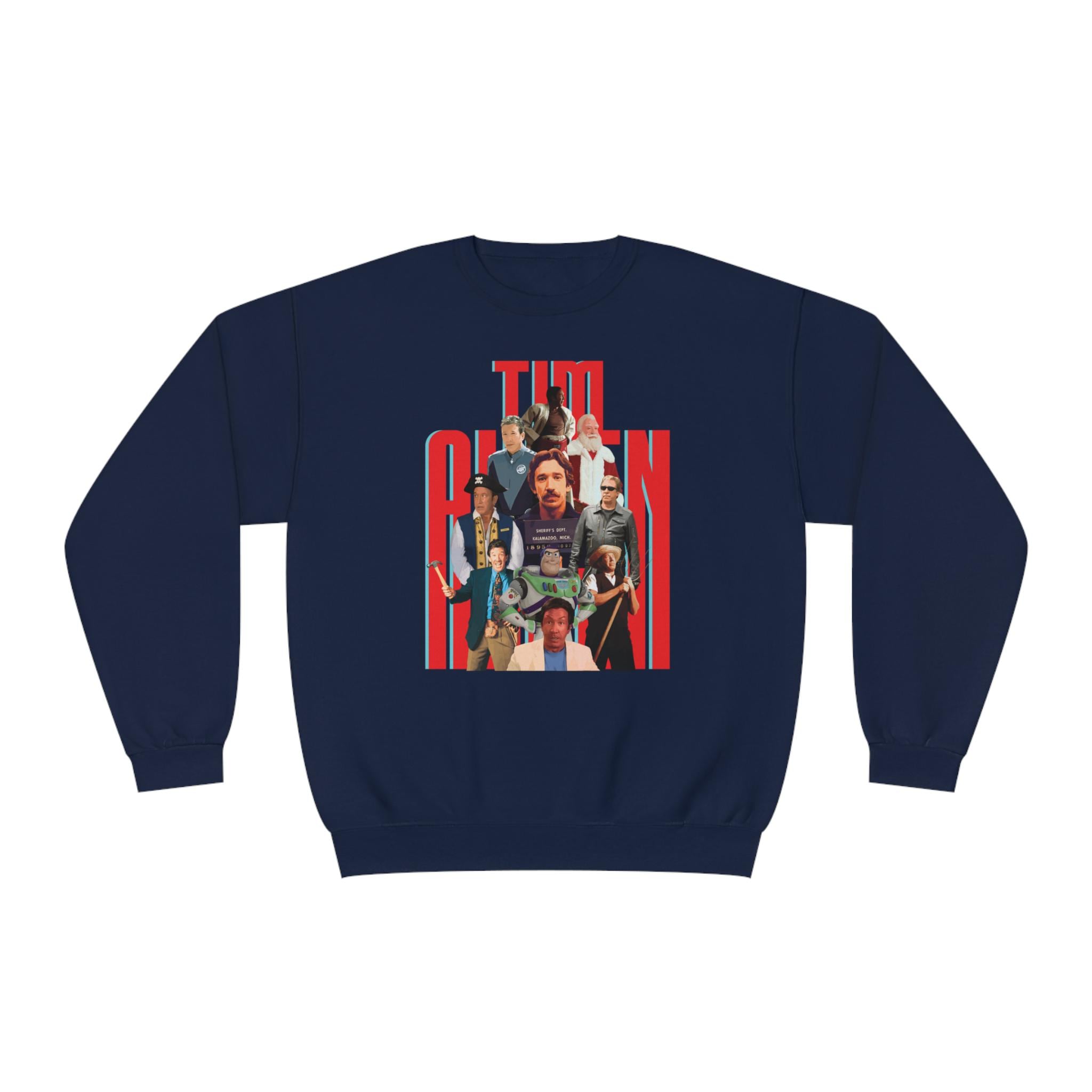 Hilarious Tim Allen Crewneck, Mugshot & Iconic Movie Roles Sweatshirt ...