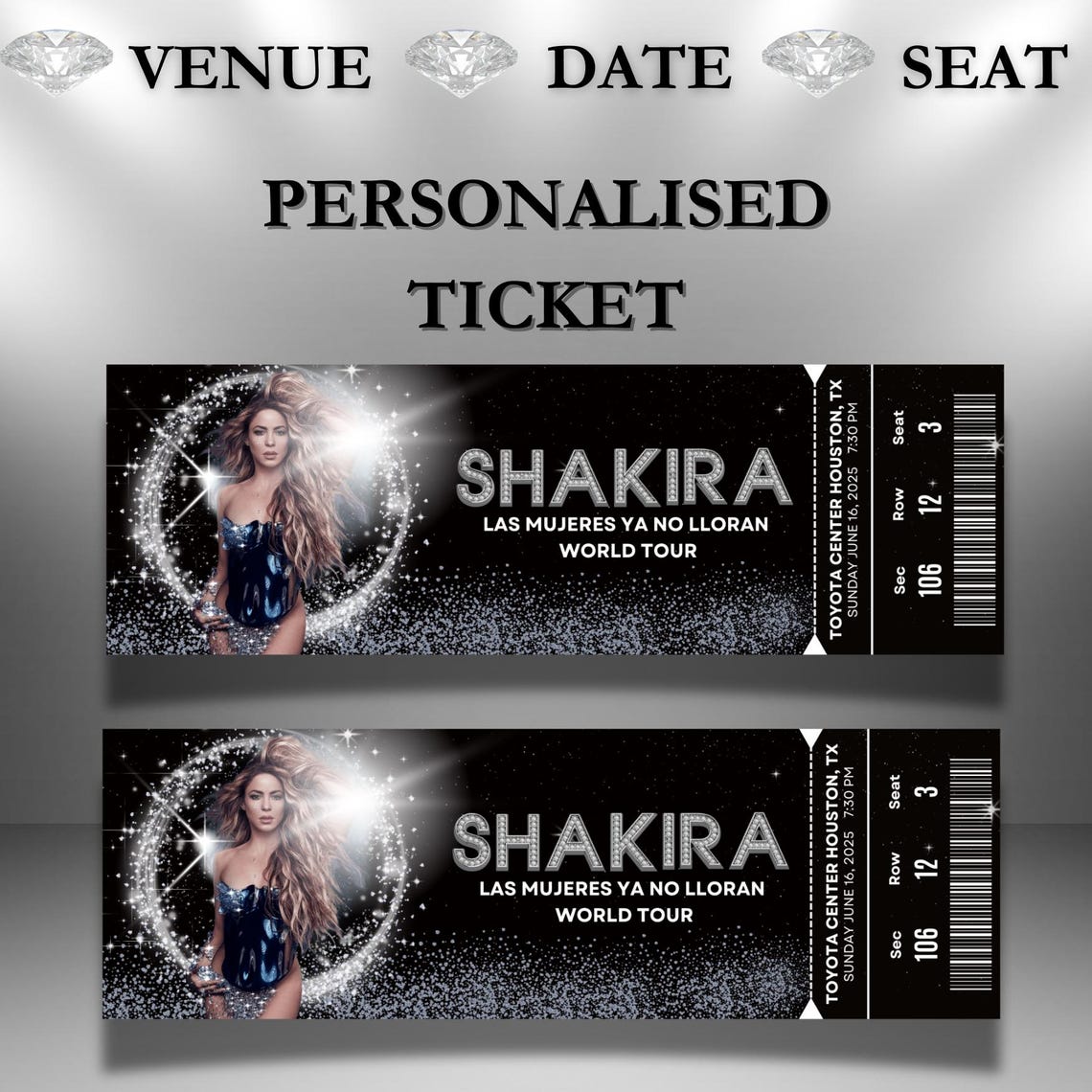 Shakira Las Mujeres Ya No Lloran World Tour 2024-2025 Personalized ...