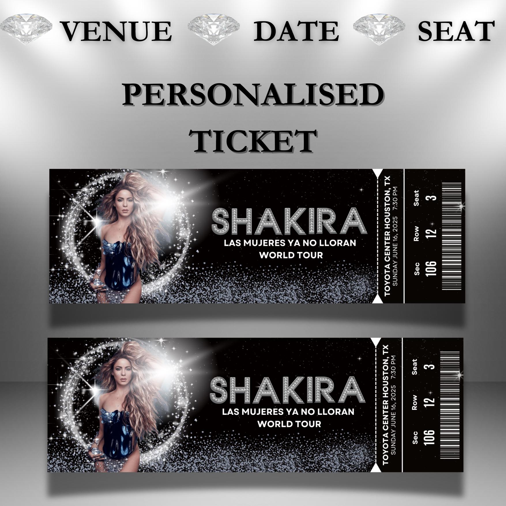 Shakira Las Mujeres Ya No Lloran World Tour 2024-2025 Personalized ...