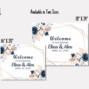 ELIZA WELCOME WEDDING Sign, Editable Template, Custom Sign, Digital ...