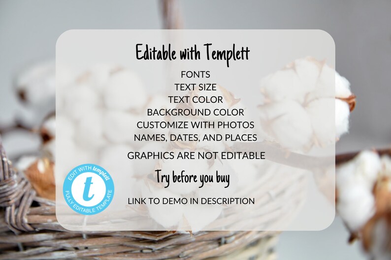 ELIZA WELCOME WEDDING Sign, Editable Template, Custom Sign, Digital ...