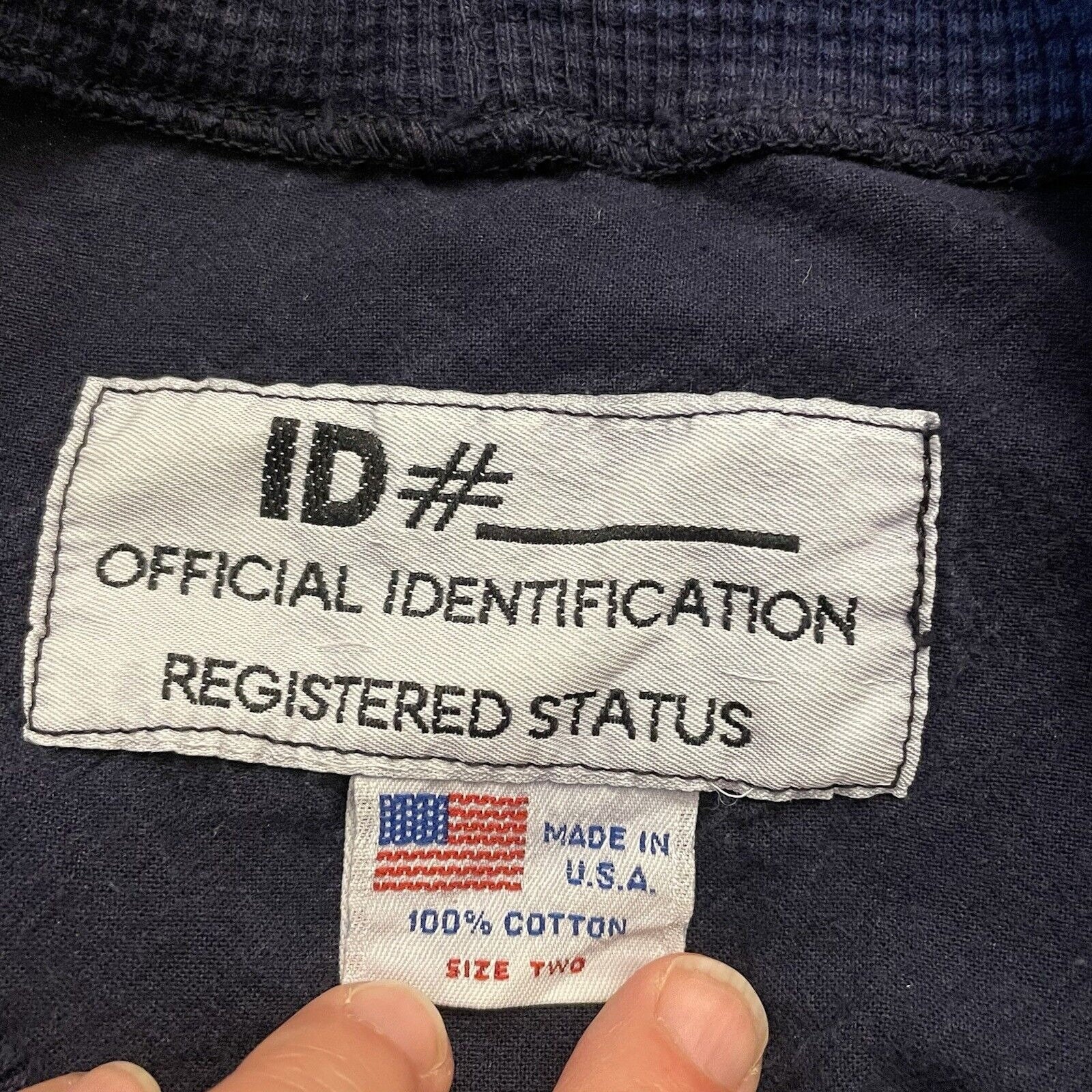 Vintage 90s Retro Urban ID Official Identification XL Shirt L/S Tee ...